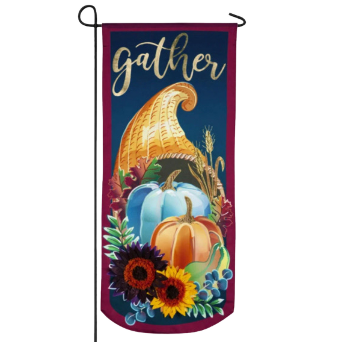 ‘Cornucopia Gather’ Decorative Banner Flag – MeLinda's Fine Gifts