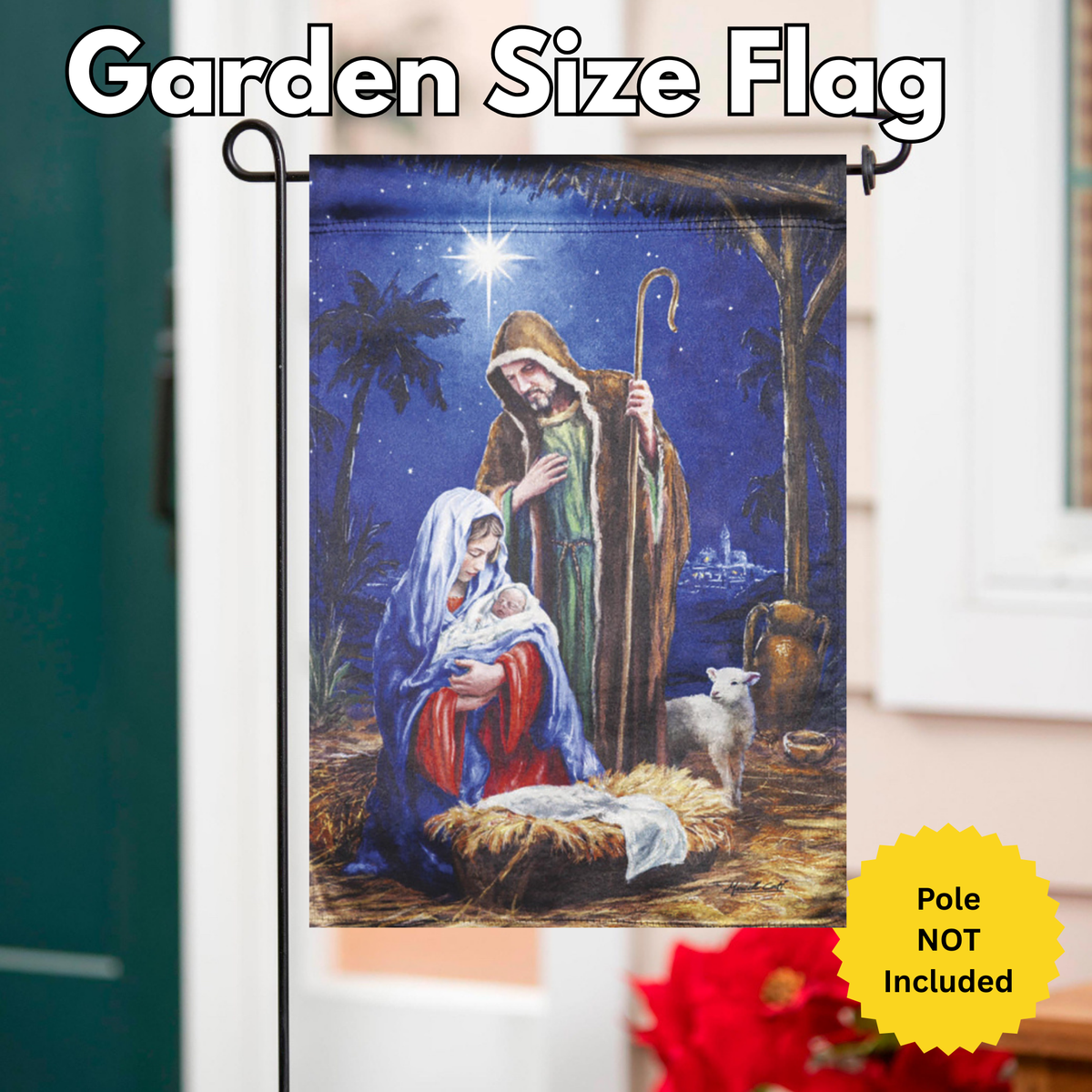 ‘Holy Night Nativity’ Decorative Flag – MeLinda's Fine Gifts