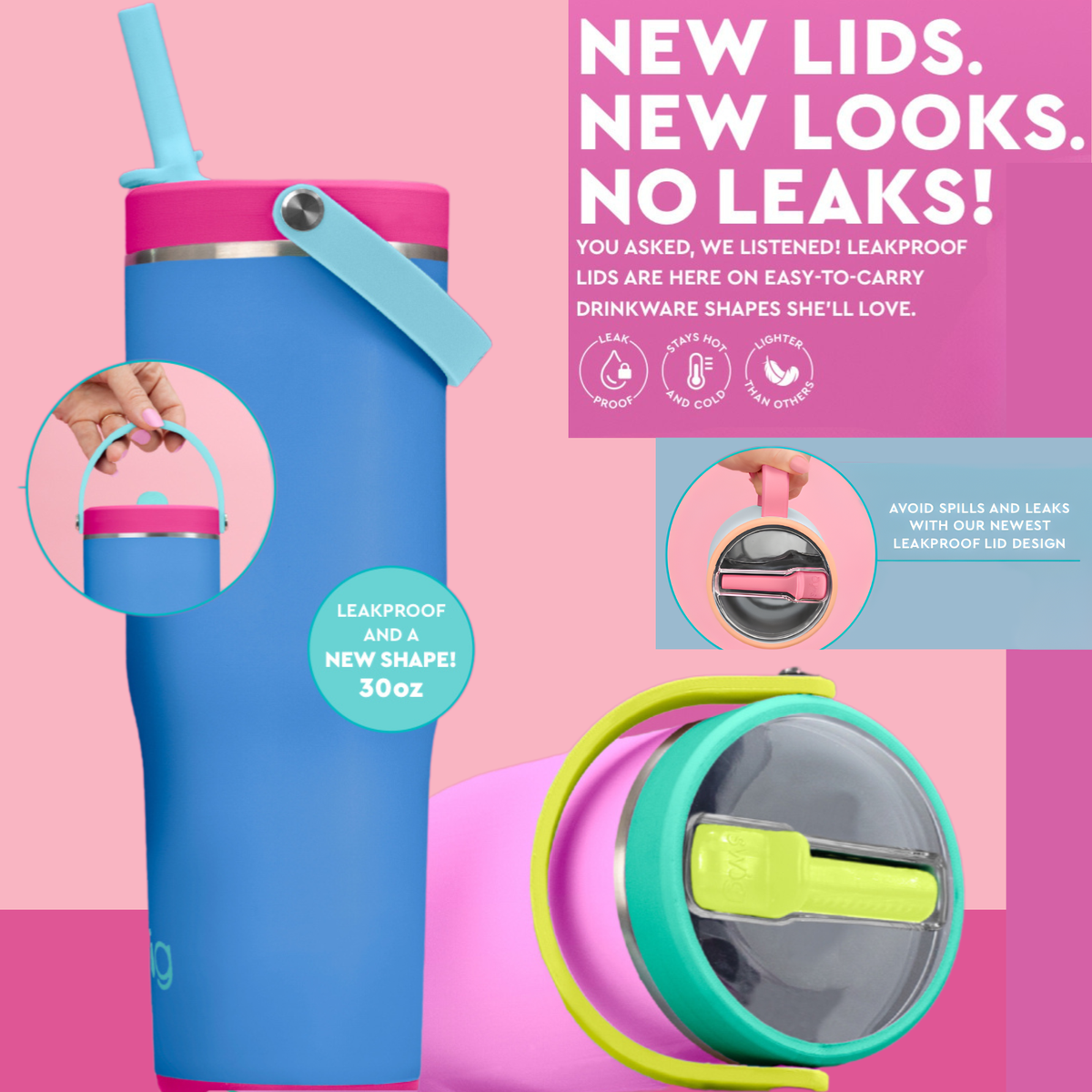 SWIG Leakproof To-Go Tumbler 30oz “Fruit Punch” – MeLinda's Fine Gifts